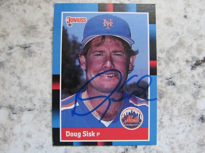 Mets Doug Sisk Signed Autographed 1988 Donruss Nr.Mint | eBay