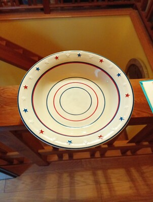 Longaberger American Starburst PASTA SERVING BOWL 12" - excellent! | eBay