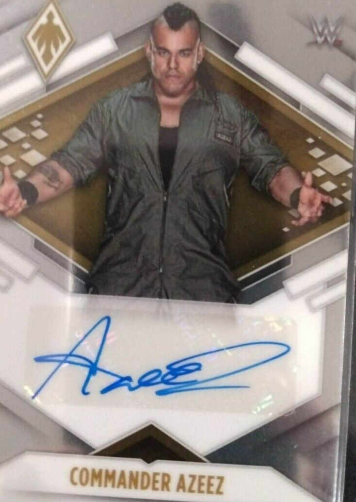 2022 WWE Panini Chronicles Commander Azeez Phoenix Auto NXT #PA-CAZ ...