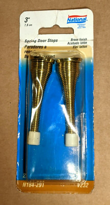National Hardware N184-291 SPRING DOOR STOPS in brass finish SET OF 2 ...