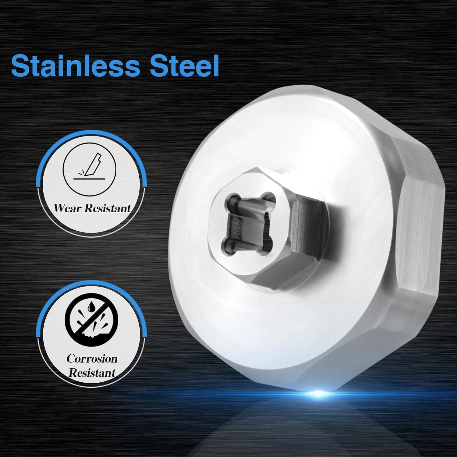 Trailer Axle Hub Oil Bath Cap Wrench for Dexter 9K 10K 8-415 2009+, 8 ...