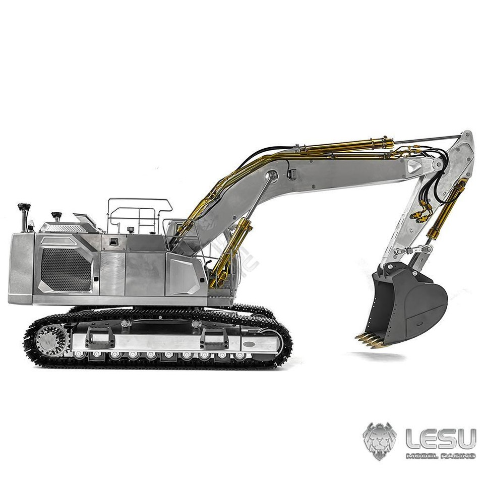 1:14 LESU 945 RC Metal Tracked Hydraulic Excavator Digger Model Kit W ...