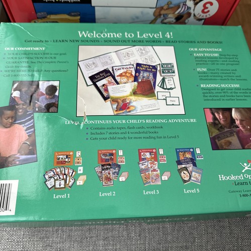 HOOKED ON PHONICS SET Levels 2 3 4 5 Learn To Read Books Parents Kit | eBay