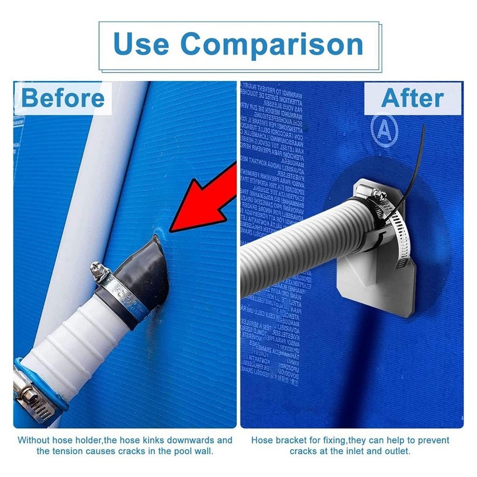 2Set Swimming Pool Pipe Holders, Above Ground Pool Accessories ...