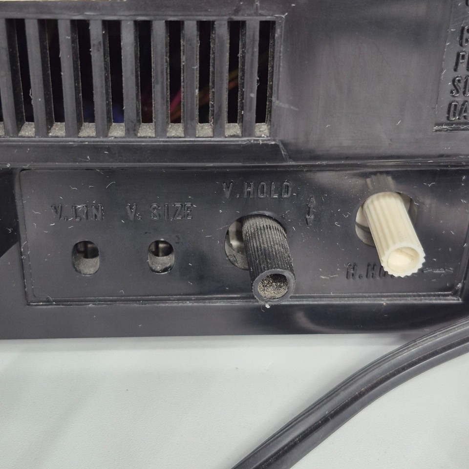 Vintage KMC KMB-0920G 9" B&W CRT TV 1980 Kmart Korea UHF VHF Retro Gaming Works | eBay