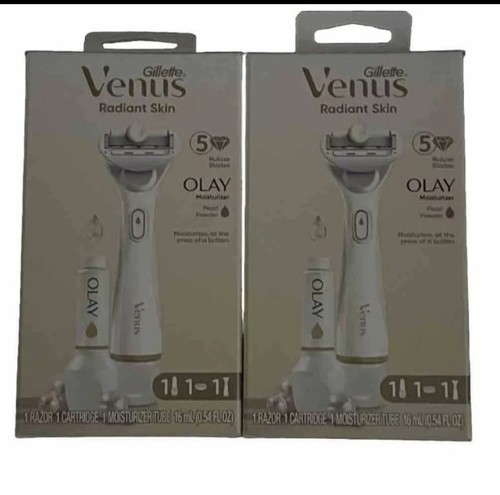 Gillette Venus Radiant Skin Women's Razor + Olay Moisturizer (2 Pack ...