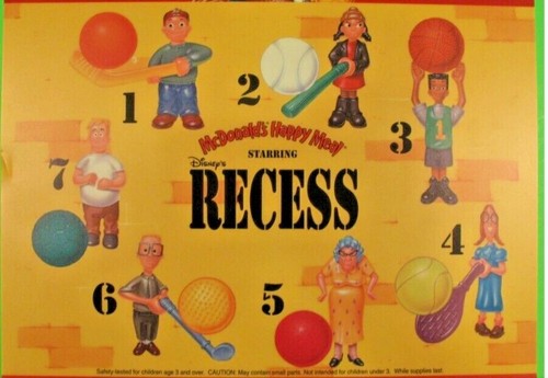 1998 DISNEY'S RECESS MCDONALDS HAPPY MEAL TOYS - U - PICK | eBay