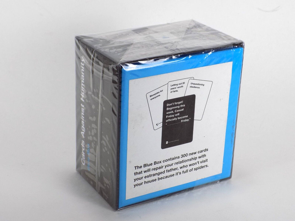 Cards Against Humanity Blue Box Expansion Deck 300 Cards New Sealed ...