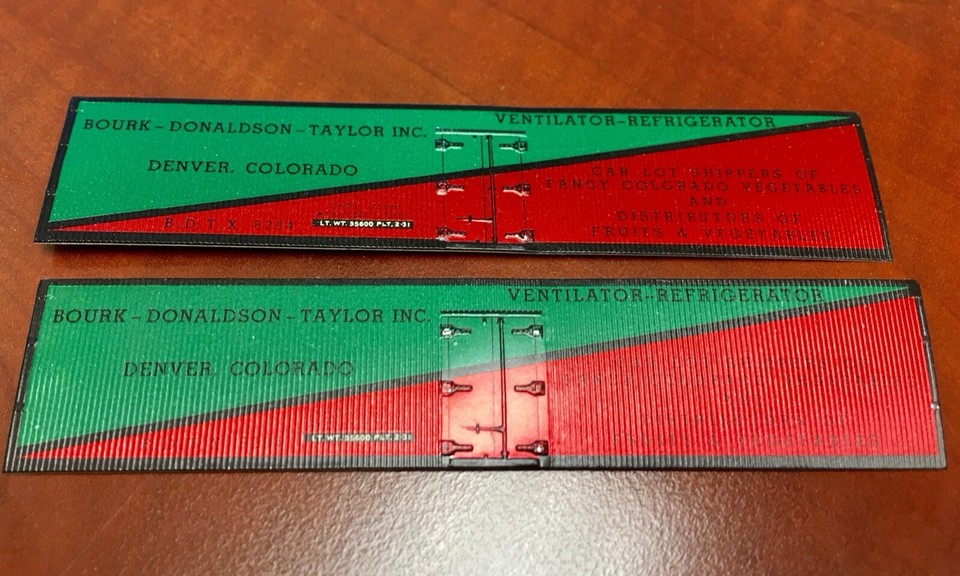 Embossed Reefer Car Sides Binkley Models & Laconia Industries Craftsman ...