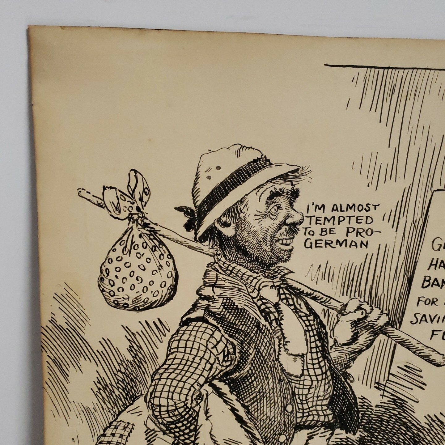 Clifford Berryman (1869-1949) Original Penned WWI Political Cartoon ...