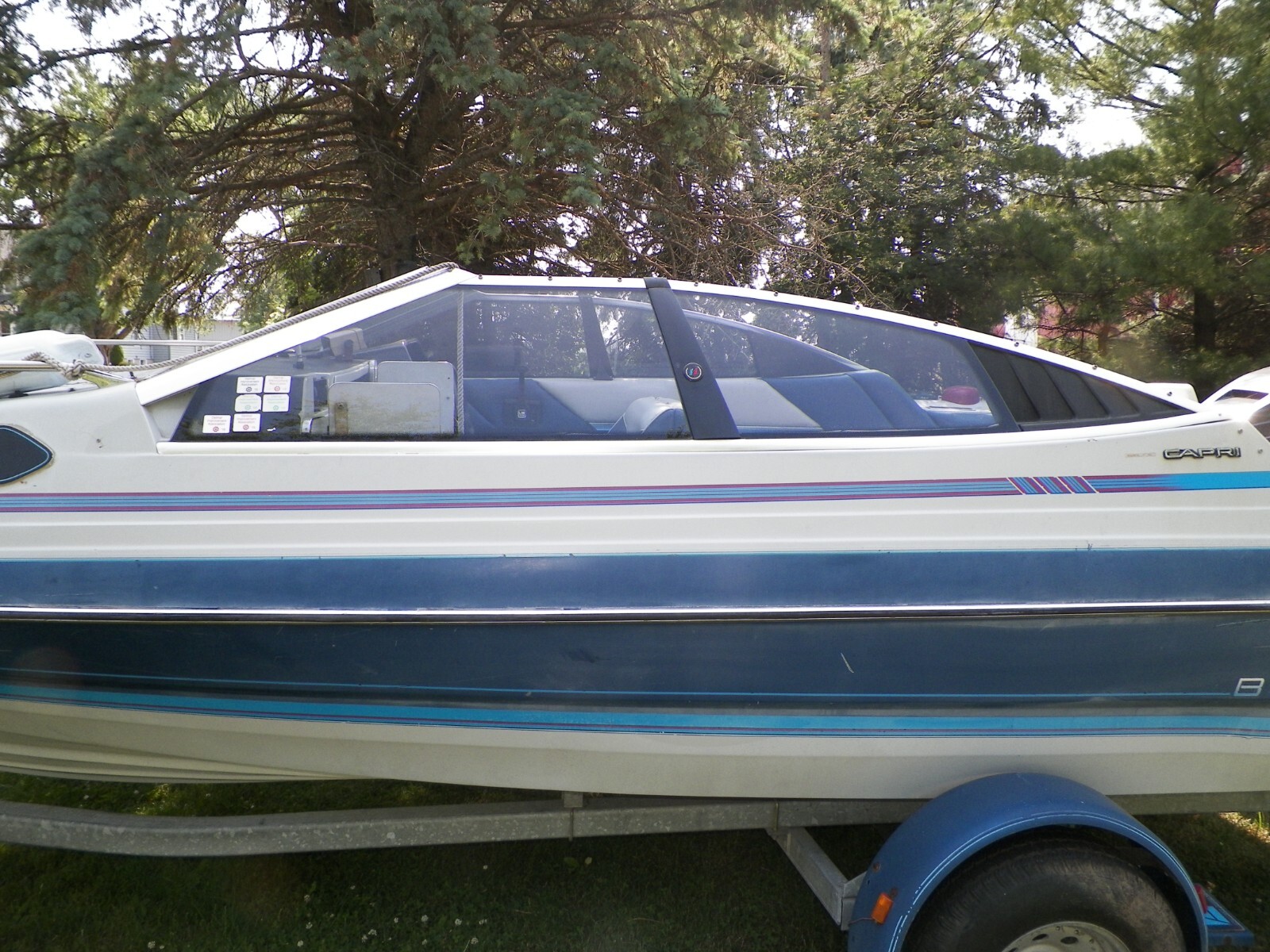 Bayliner Capri & Cobra Windshield & Side Glass Sections READ FULL ...