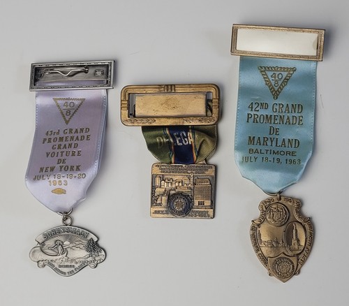 VINTAGE AMERICAN LEGION 1960s CONVENTION MEDALS BADGES RIBBONS LOT (BL2 ...