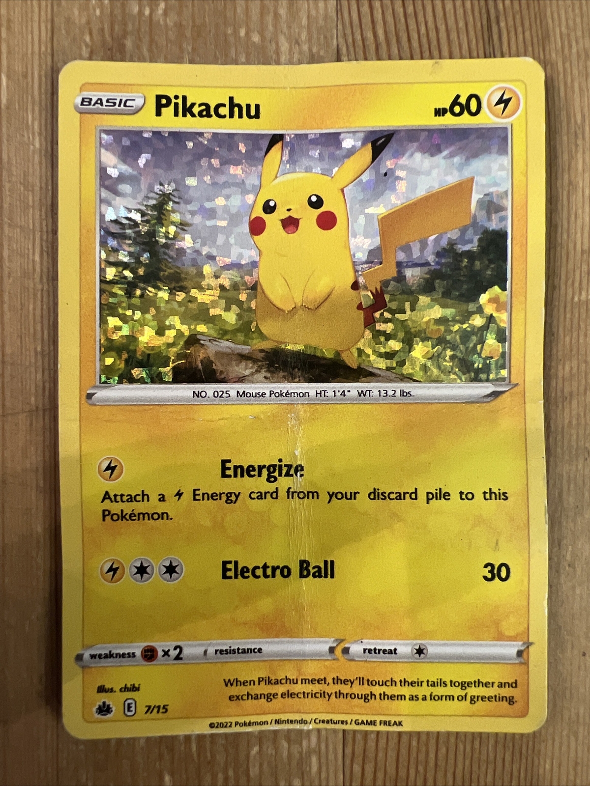 Pikachu 7/15 - McDonald's 2022 Match Battle Promo - Holo - Rare Pokémon ...