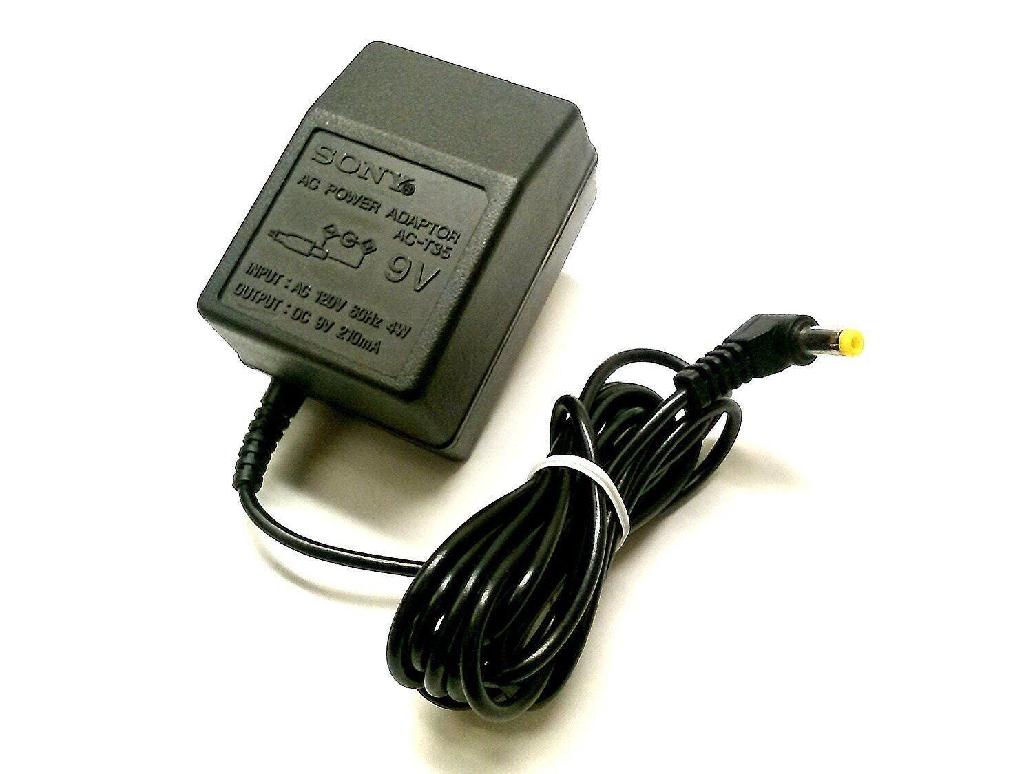 GENUINE SONY AC-T35 CORDLESS PHONE AC POWER SUPPLY 9V DC 210MA (TESTED ...