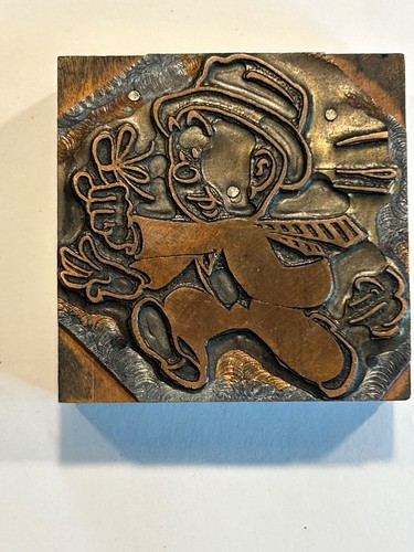 Vintage Printers Stamp “ MAN in HAT with STRING TIED AROUND FINGER” | eBay