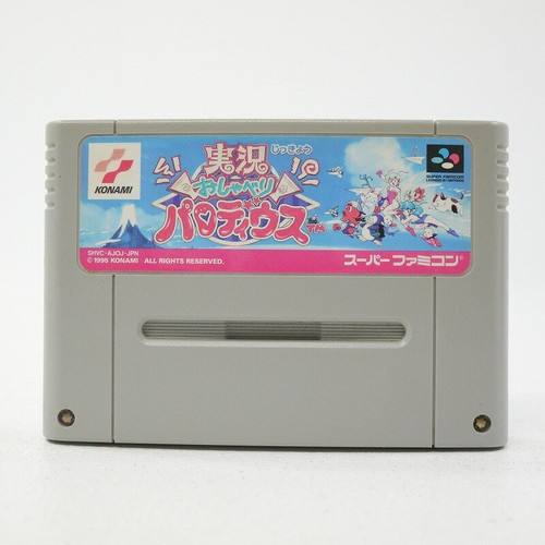 Jikkyo Oshaberi Parodius Nintendo Super Famicom Cartridge ONLY Japan ...