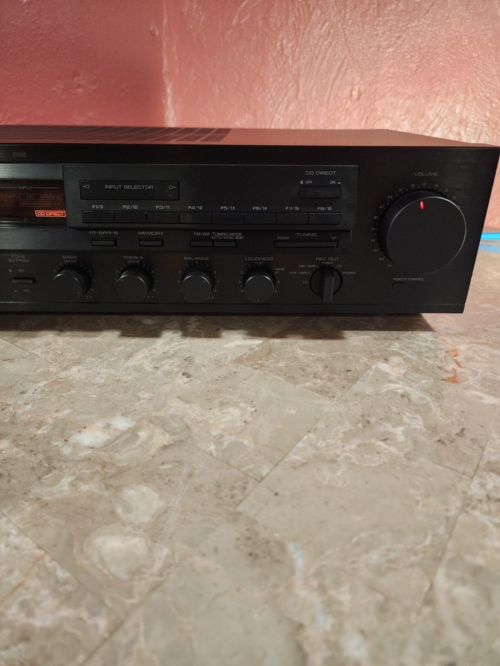 Yamaha RX-730 Stereo Receiver 16 Station Tuning Direct CD Switch tested ...
