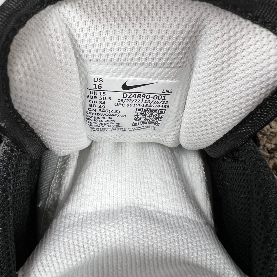 Size 16 - Nike Vapor Edge Dunk Panda Black White Football Cleats DZ4890 ...