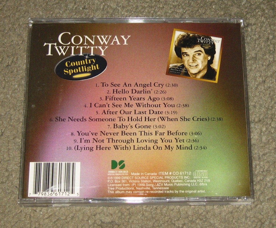 Conway Twitty - Country Spotlight (CD, 1999, Direct Source) | eBay