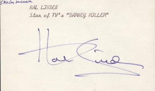 HAL LINDEN - AUTOGRAPH CO-SIGNED BY: SHIRLEY MacLAINE | eBay
