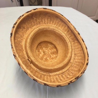 Uncommon Handmade Bamboo Hat. Hand woven bamboo strips into unique hat ...