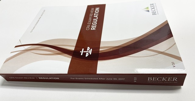 Becker Professional Education CPA Exam Review - Regulation V3. 1 ...