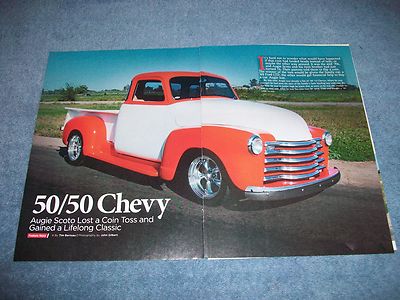 1950 Chevy 3100 5-Window Pickup RestoMod Article "50/50 Chevy" GMC | eBay