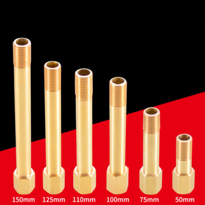 1/8" 1/4" 3/8" BSP Male To Female Brass Tap Thread Extension Connectors ...