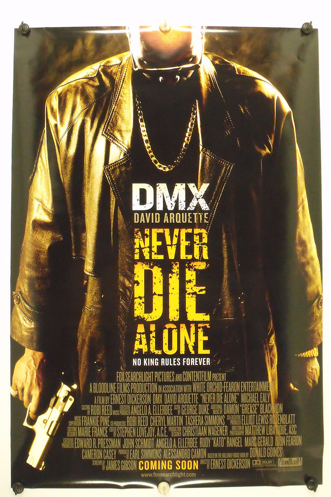 NEVER DIE ALONE - DMX, David Arquette - Original Movie Poster 2004 ...