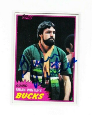 1981 Topps Brian Winters Autograph #100 Milwaukee Bucks | eBay