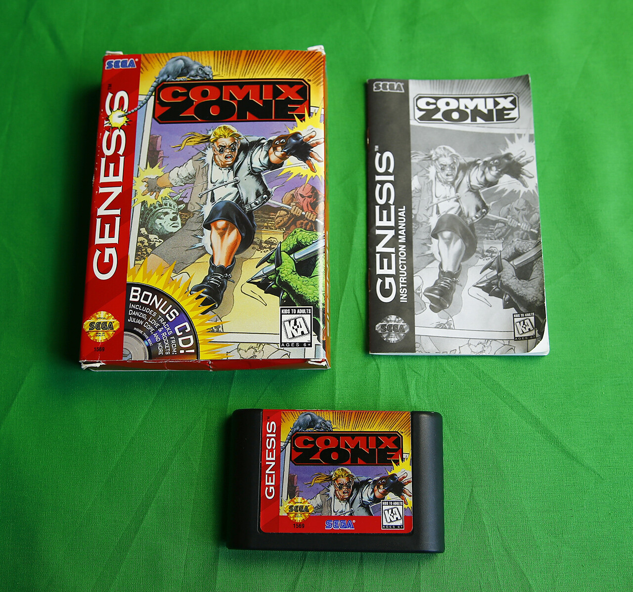 Comix Zone • Sega Genesis/Mega Drive System/Console • Action/Adventure ...