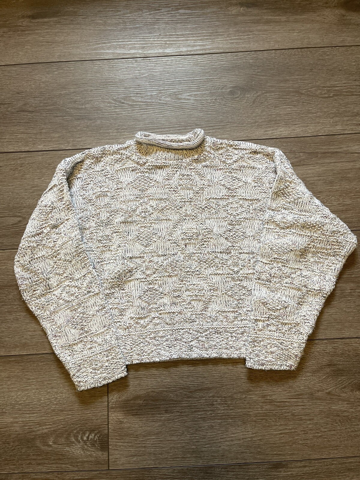 Vintage Reed Hunter Knit Detailed Ivory Sweater Unise… - Gem
