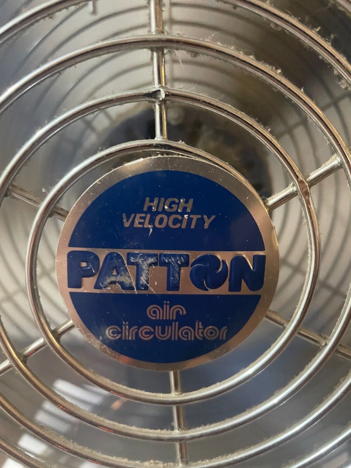 Vintage Patton Metal Fan 14" High Velocity Air Circulator Adjustable ...