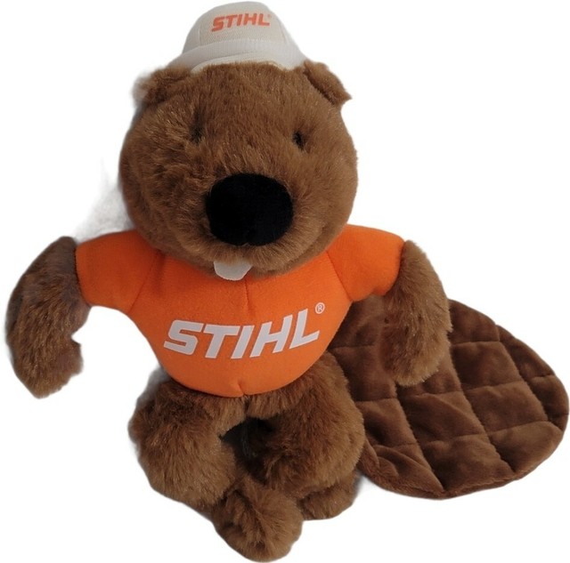Buzz The Beaver Plush Doll Figure STIHL Outfitters Chainsaw Mascot ...