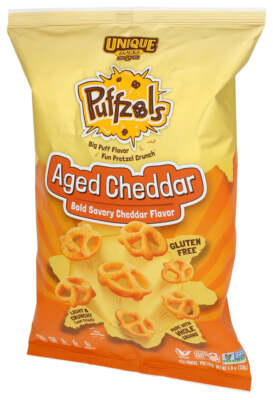 Unique Puffzels Aged Cheddar 4.8 Oz | eBay