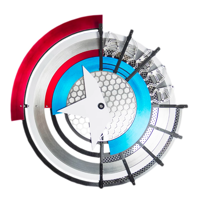 In stock MANDO STUDIOS 1:1 Captain America Metal Engineering Shield ...