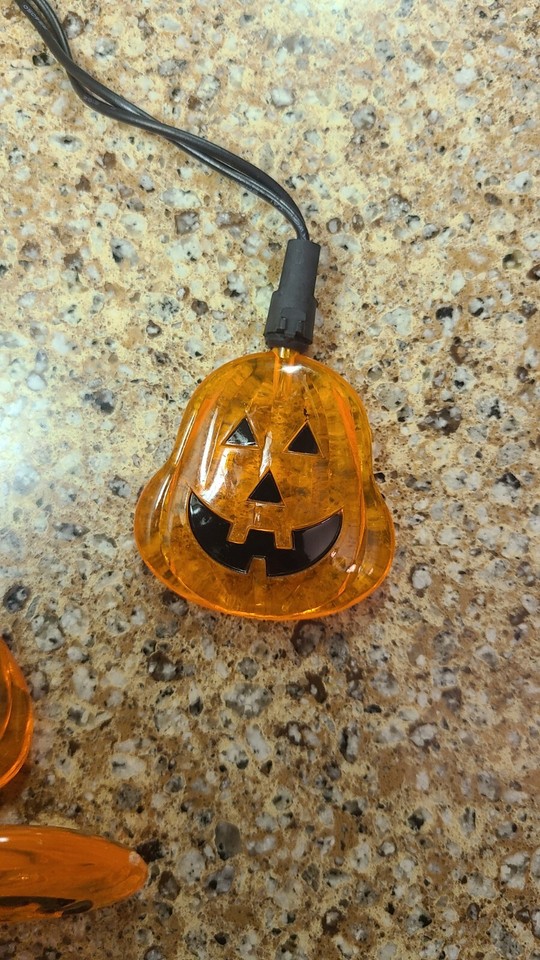 Pumpkin Jack O Lantern String Lights LED 10ft Long RV Deck Party | eBay