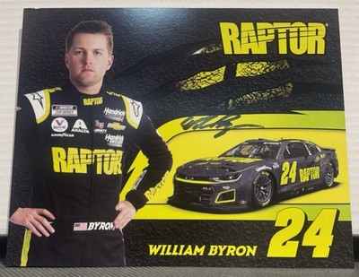 2022 William Byron Raptor Autographed Hero Card | eBay