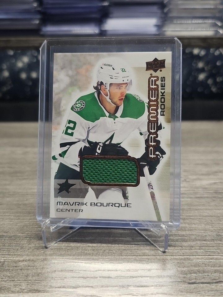 2024-25 Premier Hockey MAVRIK BOURQUE Base Rookie Jersey Relic Bronze ...