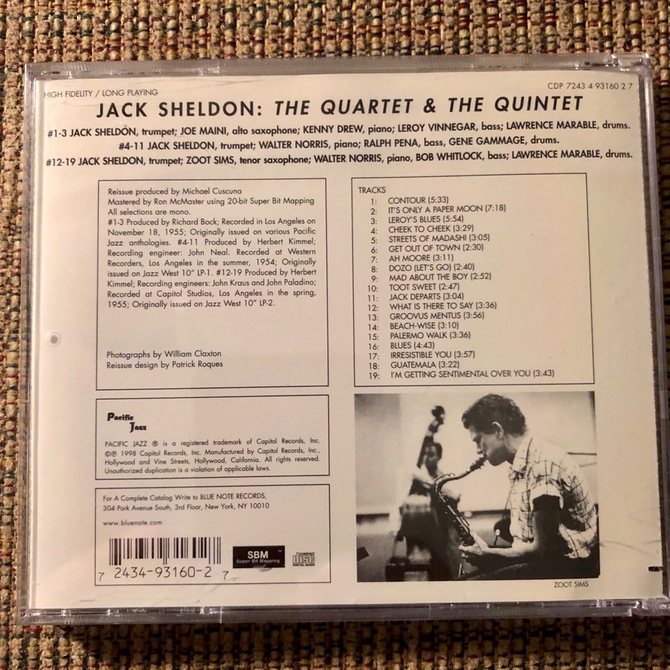 Jack Sheldon, Pacific Jazz CD | eBay