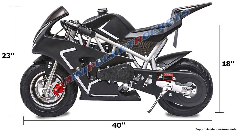 Mini Motorcycle | 49cc Street-Style Gas Mini Pocket Rocket Bike | Up to ...