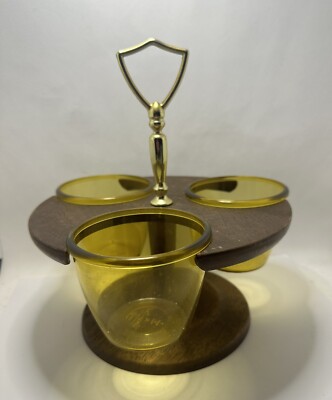 Vintage Thermo Serve Westwood Plastic Condiment Relish Nut Caddy w ...