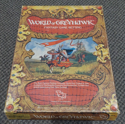 World Of Greyhawk Box Set - AD&D Advanced Dungeons & Dragons - TSR 1015 ...