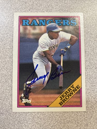 Jerry Browne Autographed 1988 Topps Card #139 Texas Rangers A-263 | eBay