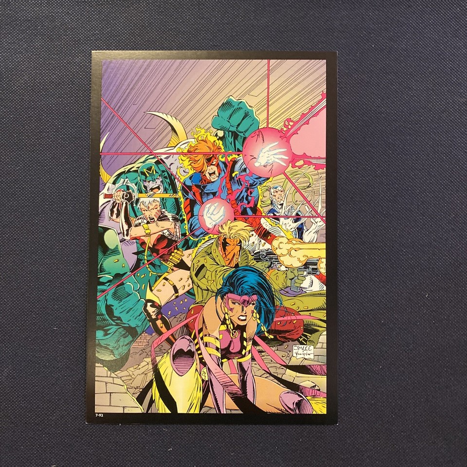 1992 WILDC.A.T.S ART PORTFOLIO #/5000 Jim Lee Signed on Cover #1 RARE ...