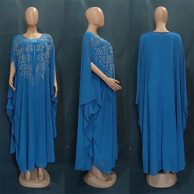 African Oversize Abaya Muslim Women Robe Maxi Dress Loose Robe Gown ...