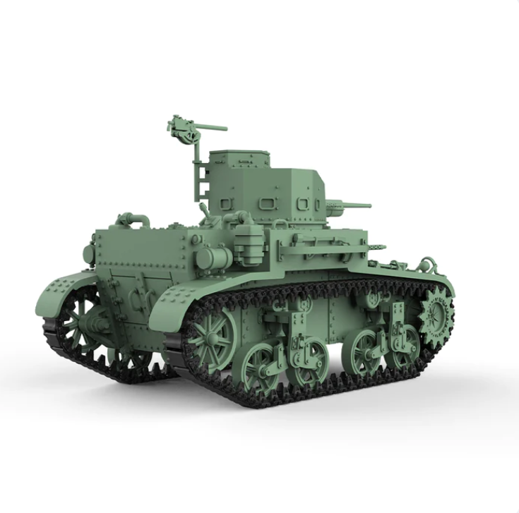ssmodel503v1.9 1/72 25mm Military Model Kit US M2A4 Light Tank WOT WWII ...