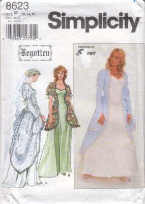 Vintage sewing pattern Simplicity 8623 Wedding, Princess Dress by ...