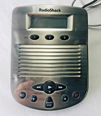 Radio Shack Digital Answering Machine System Model #43-3825 Stainless ...