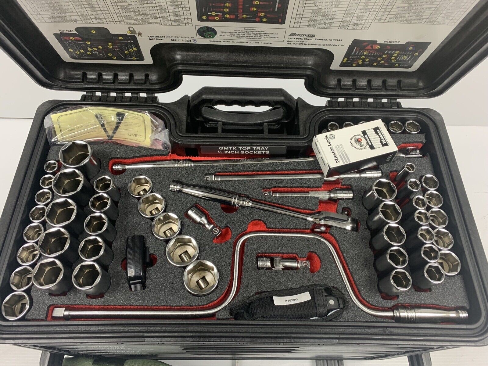 New Snap-on™ GMTK General Mechanic's Maintenance Military Tool Set Kit ...